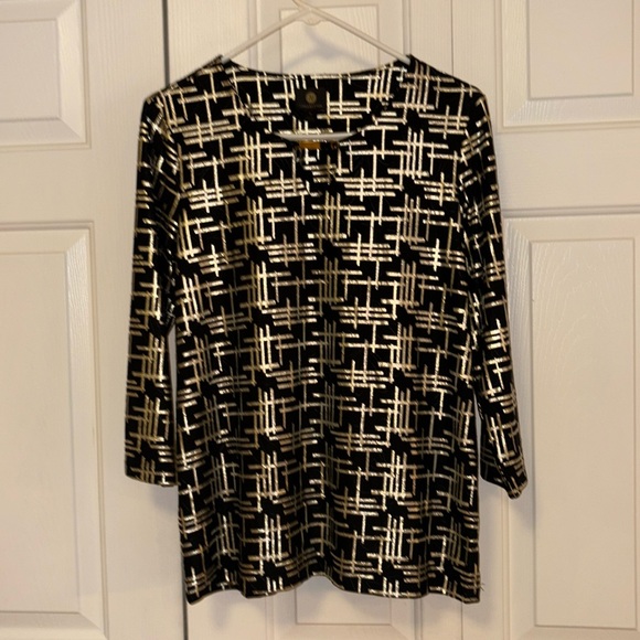 JM Collection | Tops | Jm Collection Blouse With Gold Detail | Poshmark